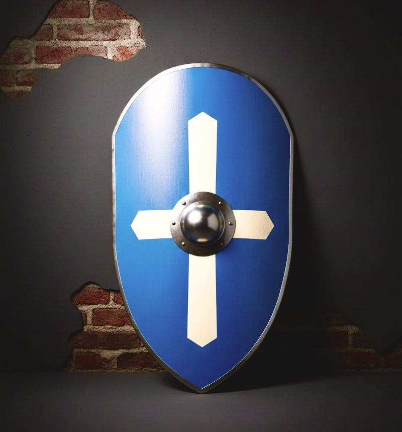Templar Wooden Shield - historicalreplicas.co.in